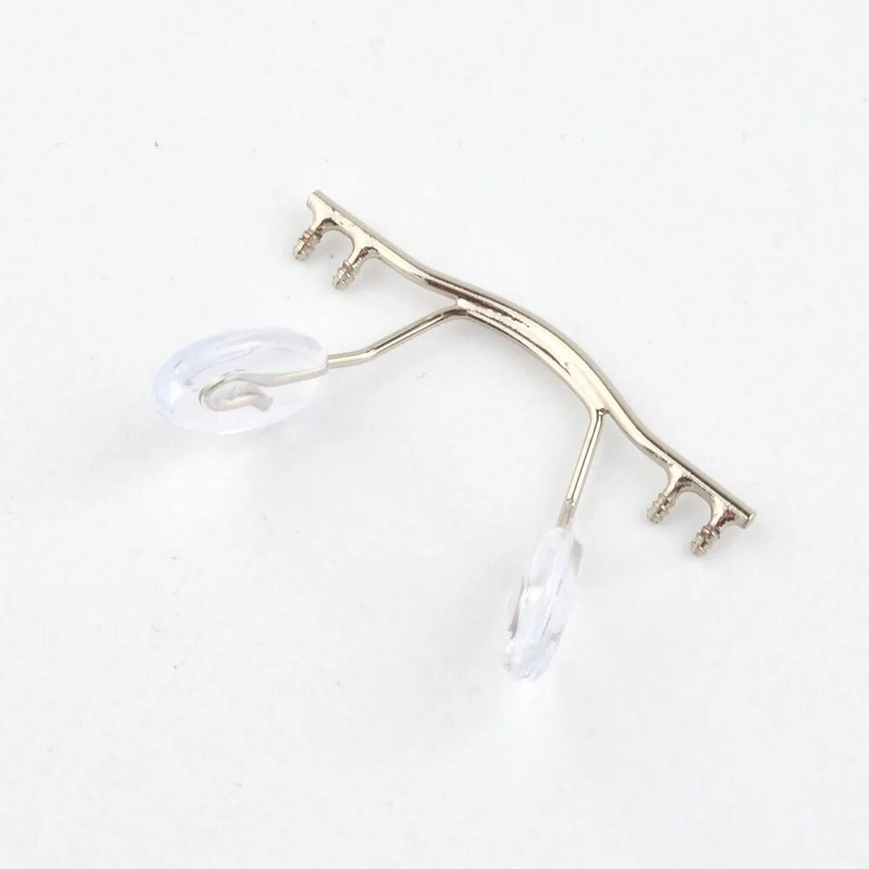 1pcs Eyeglasses Stainless Steel Bridges Replacement Part Rimless Nose ...