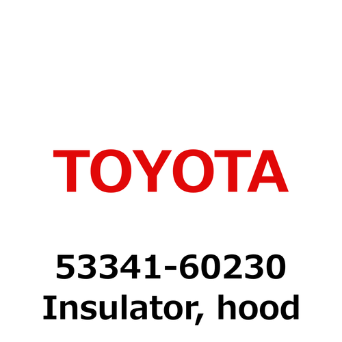 【NEW】Toyota Genuine Insulator, hood 53341-60230 Direct From Japan | eBay