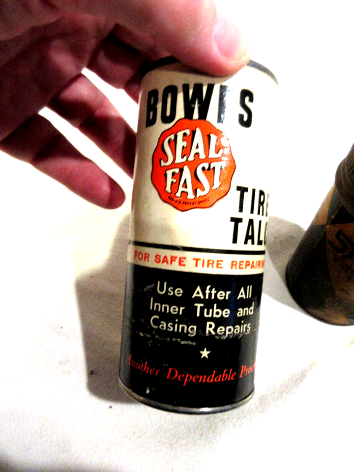 5-Vintage Advertising Tire Repair Containers 2-Tube Repair/Tire Talc ...