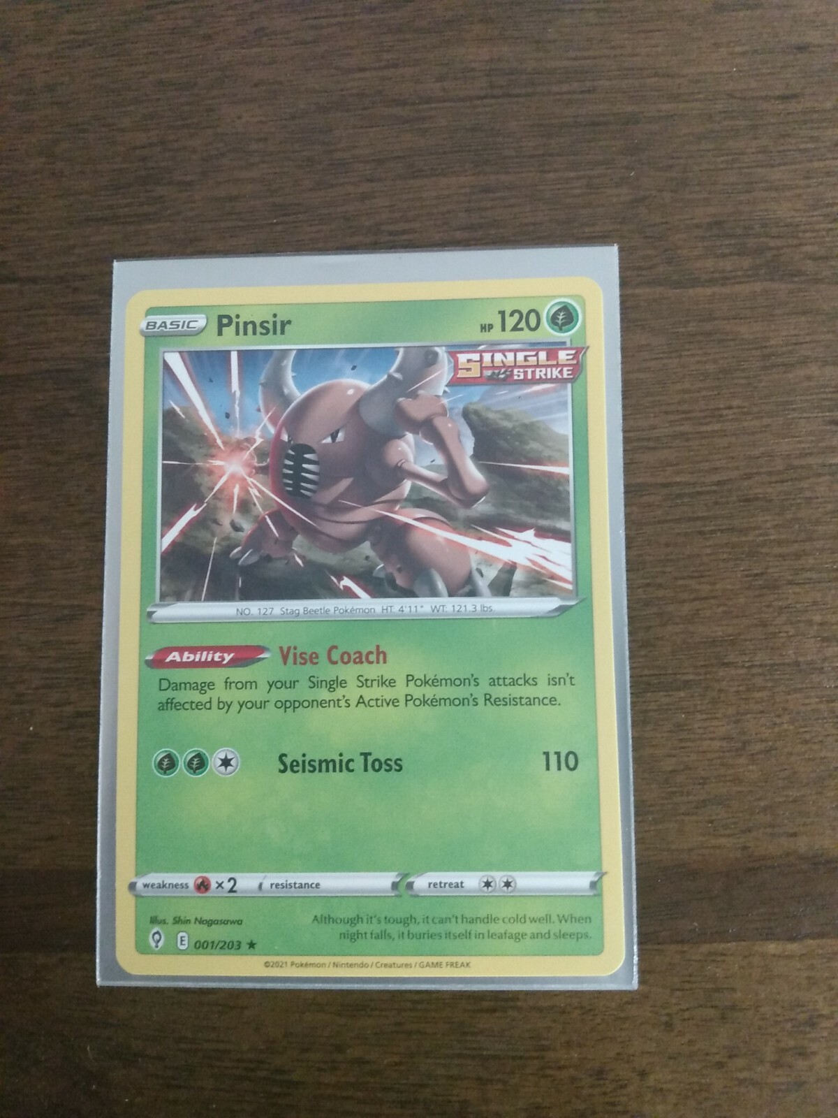 Pokémon TCG Pinsir Evolving Skies 001/203 Rare | eBay
