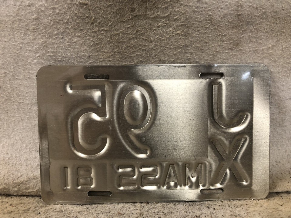 Vintage 1981 Massachusetts Motorcycle License Plate | eBay