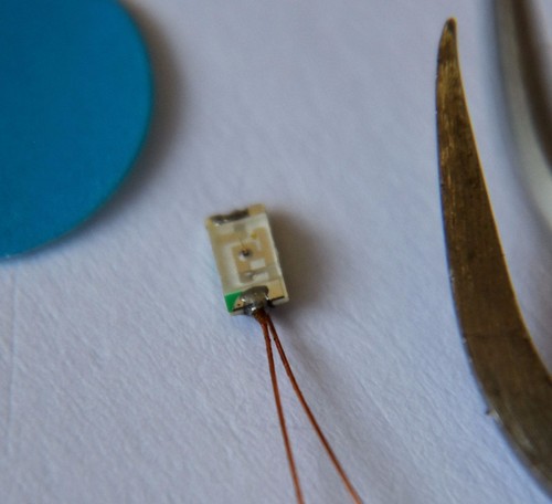 Q1206B BLUE 20pcs 0.1mm Enameled Copper Wired Leads Pre-soldered SMD ...