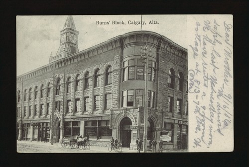 Burns' Block Calgary Alberta view of the Burns Building situated - Old ...