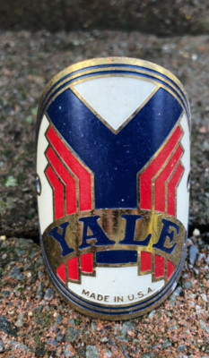Vintage Yale Bicycle Brass Head Badge | eBay