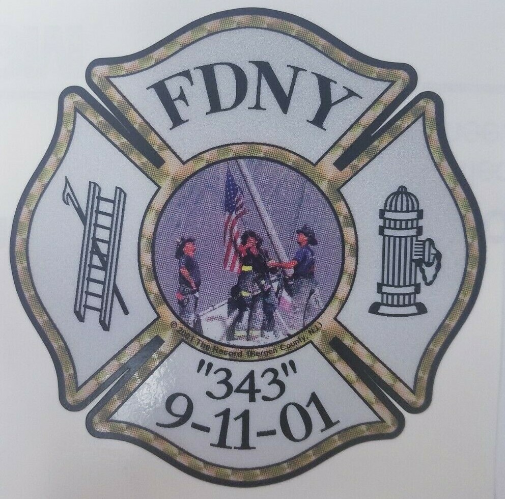 Fire Dept., Firefighter, New York's Bravest, 343, 9-11-01, 3.75"w #FD61 ...