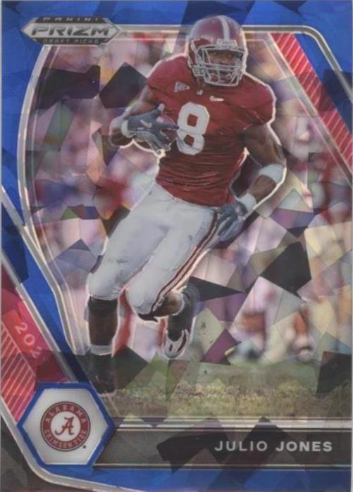 2021 Panini Prizm Draft Picks - Julio Jones #55 Blue Ice Prizm /99 for ...