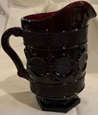 Avon Cape Cod Ruby Red Pitcher | eBay