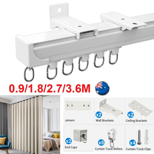Straight Curtain Track Rod For Ceiling Sheer with Aluminium Rail ...