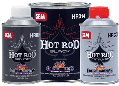 SEM Hot Rod Black 2K Matte Car Paint Kit HR010 - Automotive Single ...