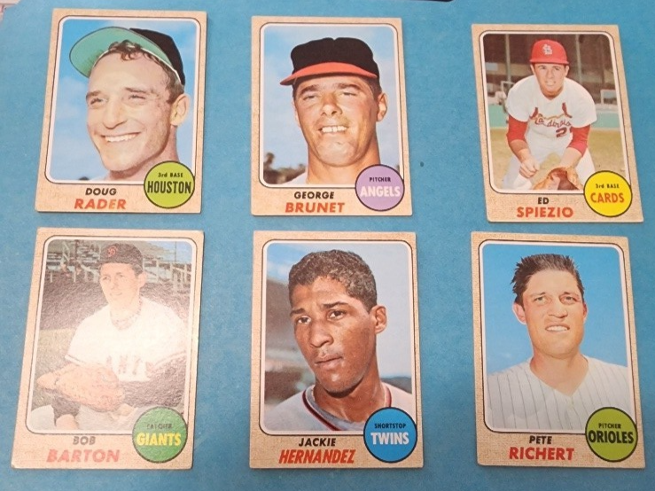 1968 Topps Baseball Lot of 43 cards Pictures shown NO DUPLICATE cards ...