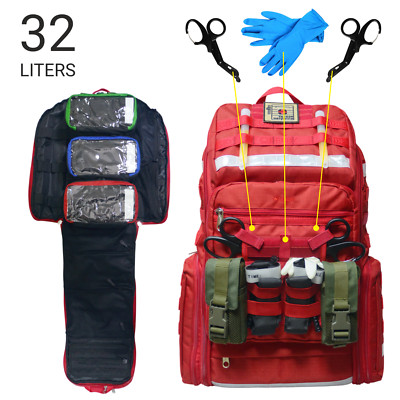Tactic Medic Pack EMT Backpack Trauma Bag First Responder Gear Modular ...