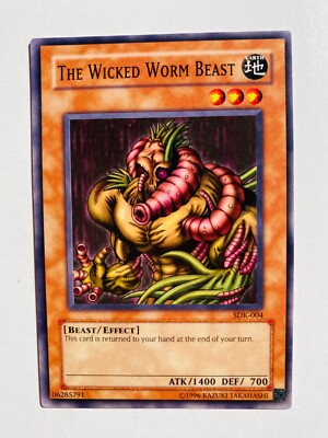 YU-GI-OH! THE WICKED WORM BEAST SDK-004 NM-MT CARD | eBay