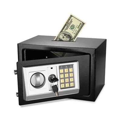 Electronic Depository Safe Box w/ Drop Slot Opening Keypad Combination ...