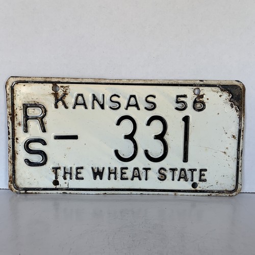 1956 Kansas License Plate - 331 Russell County RS Collector Man Cave ...