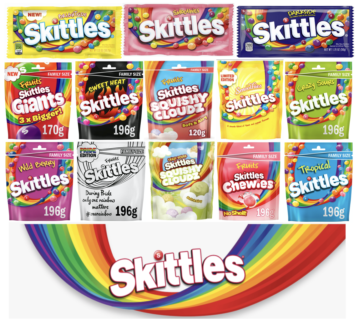 Skittles Original Flavors Skittles Original Chewy Candies Bag Family