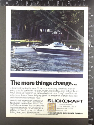 1986 ADVERTISEMENT for S2 Yachts Slickcraft 27 270 SC power speed ski ...