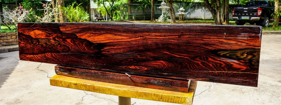Mabolo Velvet Apple Black Exotic Wood BURL Ebony DIY Resin Table Top ...
