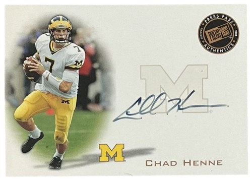 2008 Press Pass Autographs Bronze #PPS-CH Chad Henne Michigan ...