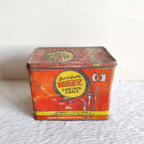 Vintage Wirex Control Cable Advertising Tin Box Old Automobile ...