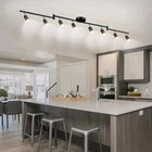 DLLT 8-Light LED Track Lighting Kit, Flexibly Rotatable Light Heads, 8 ...
