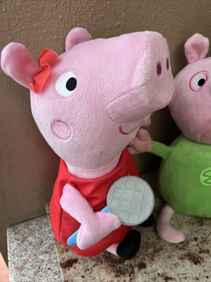 Peppa Pig Plush Lot - Sleep n' Oink George & Oink Along Stuffed Plush ...