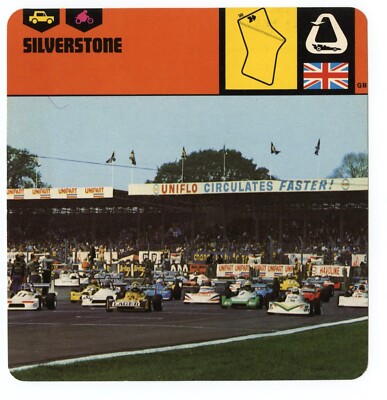 Silverstone - Racing Track Circuit Edito Service SA Auto Rally Card | eBay