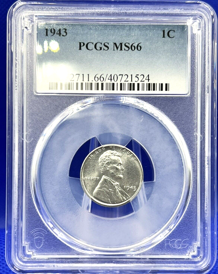 🏅 1943 Lincoln 1C Wheat Penny 🔥 PCGS MS65 🔥 STEEL CENT SHARP DETAILS | eBay
