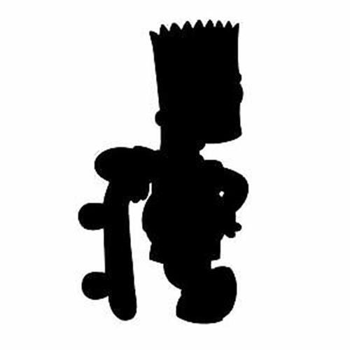 Simpsons Bart Window VINYL DECAL STICKER Car | eBay