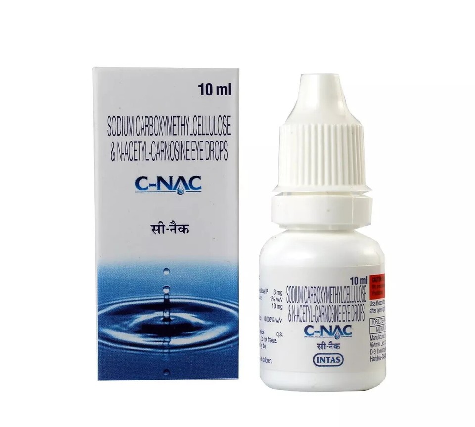 C-Nac Eye Drops N-Acetyl-Carnosine C Nac Eye Drops - 10 ml (Long Expiry ...