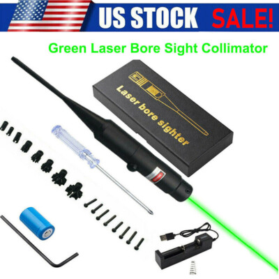 Green Laser Bore Sighter Collimator for .177 to .50 .78 12AG Caliber ...