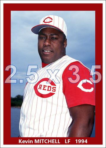 Kevin Mitchell - 1994 Cincinnati Reds - choose a size - full color ...