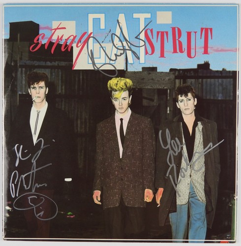 Stray Cats JSA Fully Signed Autograph Record Vinyl Brian Setzer Lee ...