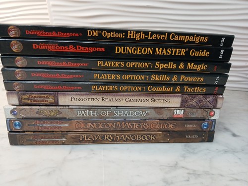 Lot of 9 AD&D Dungeon & Dragons Books Core Rulebooks II Campaign ...