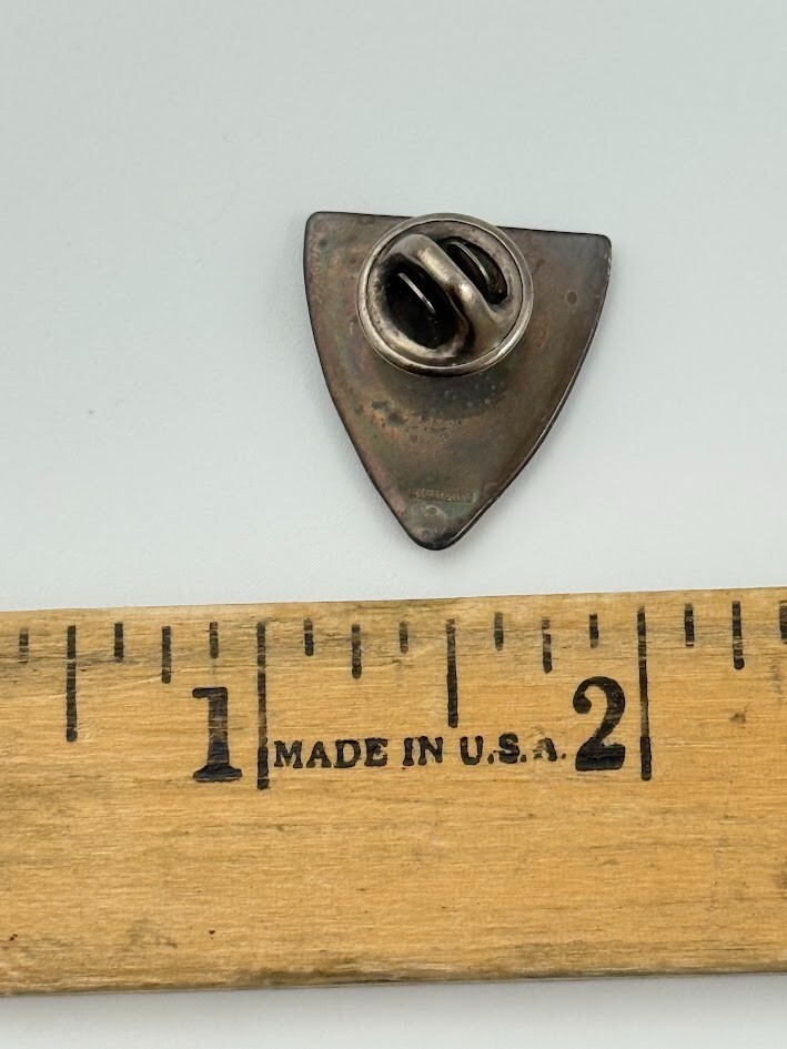 Vintage Sterling Silver STC Shield Lapel Pin Fraternity Badge Award ...