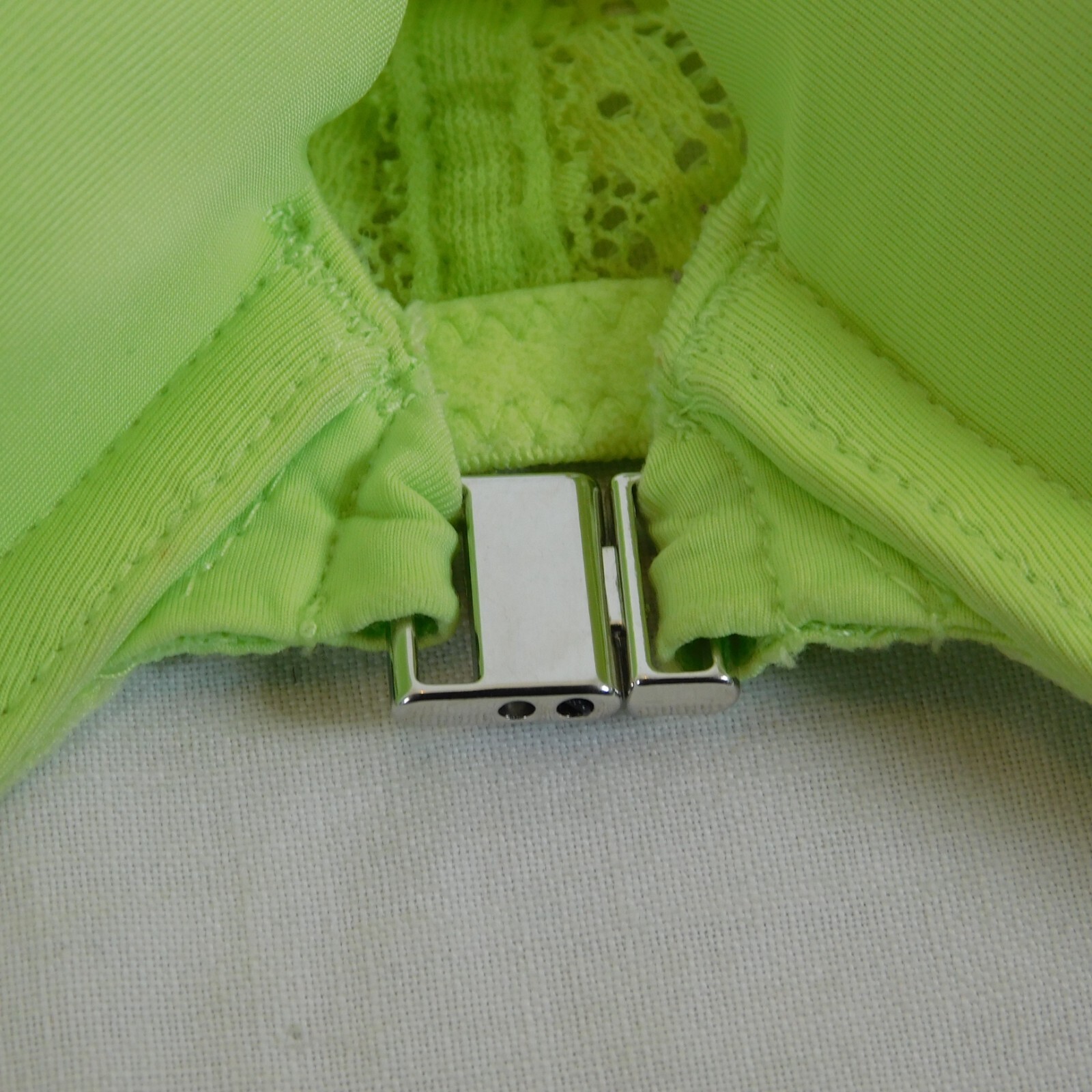 BP Undercover Bright Green Padded Underwire Front Clasp Plunge ...
