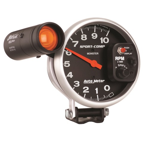 AutoMeter 3904 Sport-Comp Monster Shift-Lite Tachometer Gauge, 5 in ...