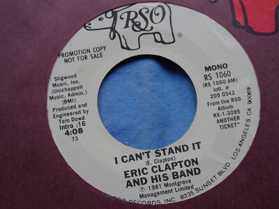 Eric Clapton & His Band: I Can't Stand It [Unplayed Promo Copy] | eBay