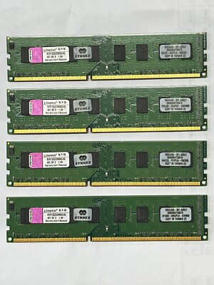 8GB RAM 2x4GB Kits of 2x2GB DDR3 Memory PC3-10600 1333 Kingston ...