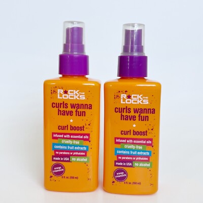 Rock The Locks Curl Boost Spray Orange Creamsicle 5 Oz Each Lot Of 2 | eBay