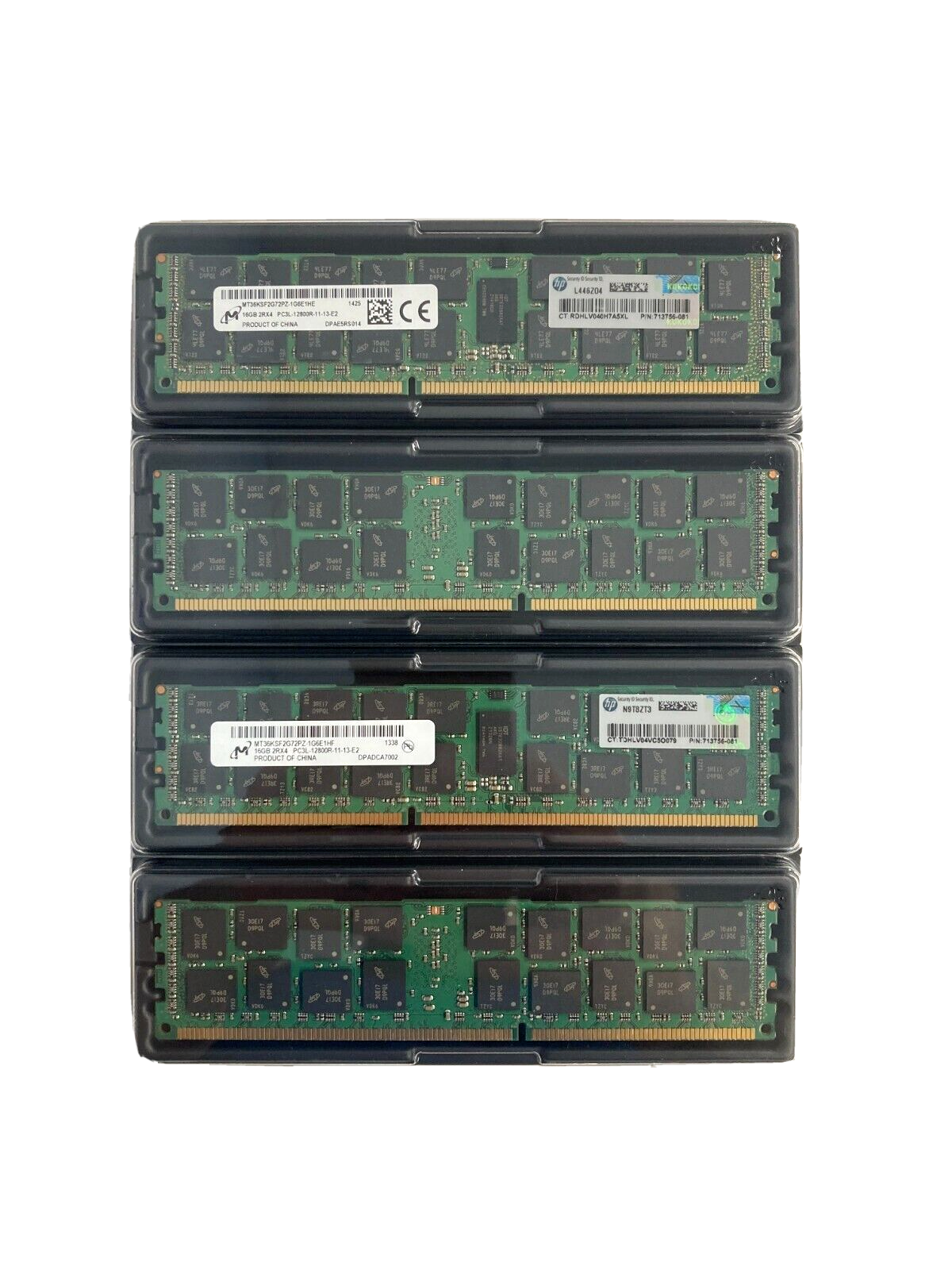 64GB (4x16GB) 2Rx4 PC3L-12800R-11-13-E2 MT36KSF2G72PZ-1G6E1 MICRON RAM ...