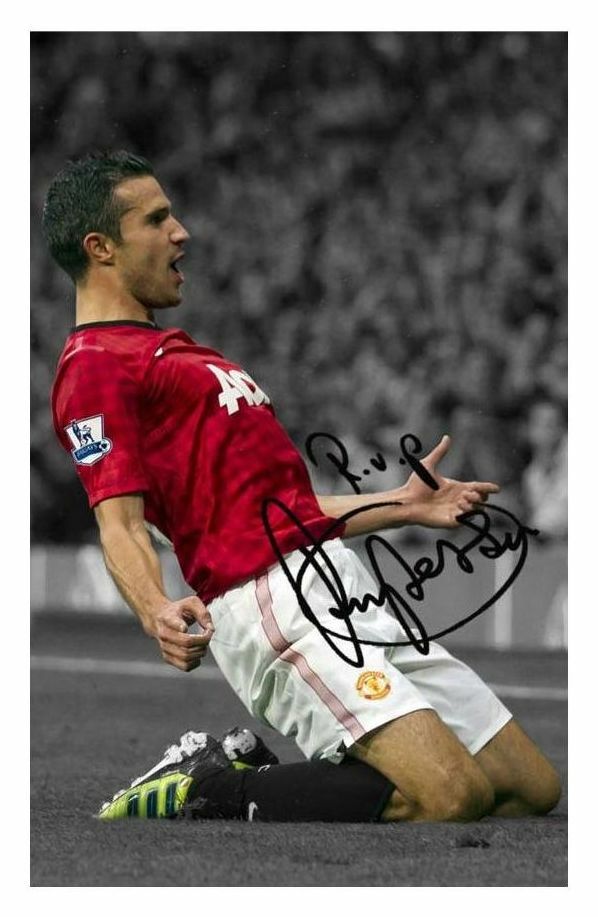 ROBIN VAN PERSIE - MANCHESTER UNITED AUTOGRAPH SIGNED PHOTO POSTER ...