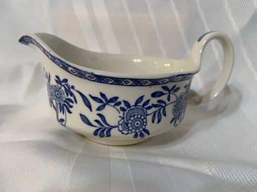 Vintage Delph England Blue & White Creamer Porcelain Pottery Blue Onion ...