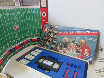 VTG 1986 THE VCR NFL QUARTERBACK GAME VHS TAPE INTERACTIVE VCR GAMES ...