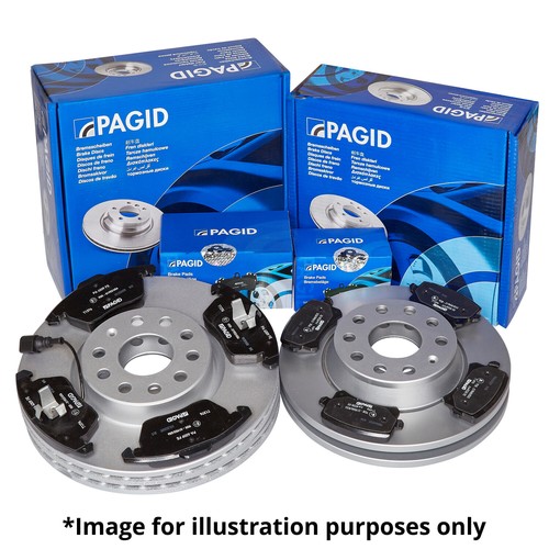 PAGID FRONT REAR BRAKE KIT BRAKE DISCS BRAKE PADS SET FOR MERCEDES-BENZ ...