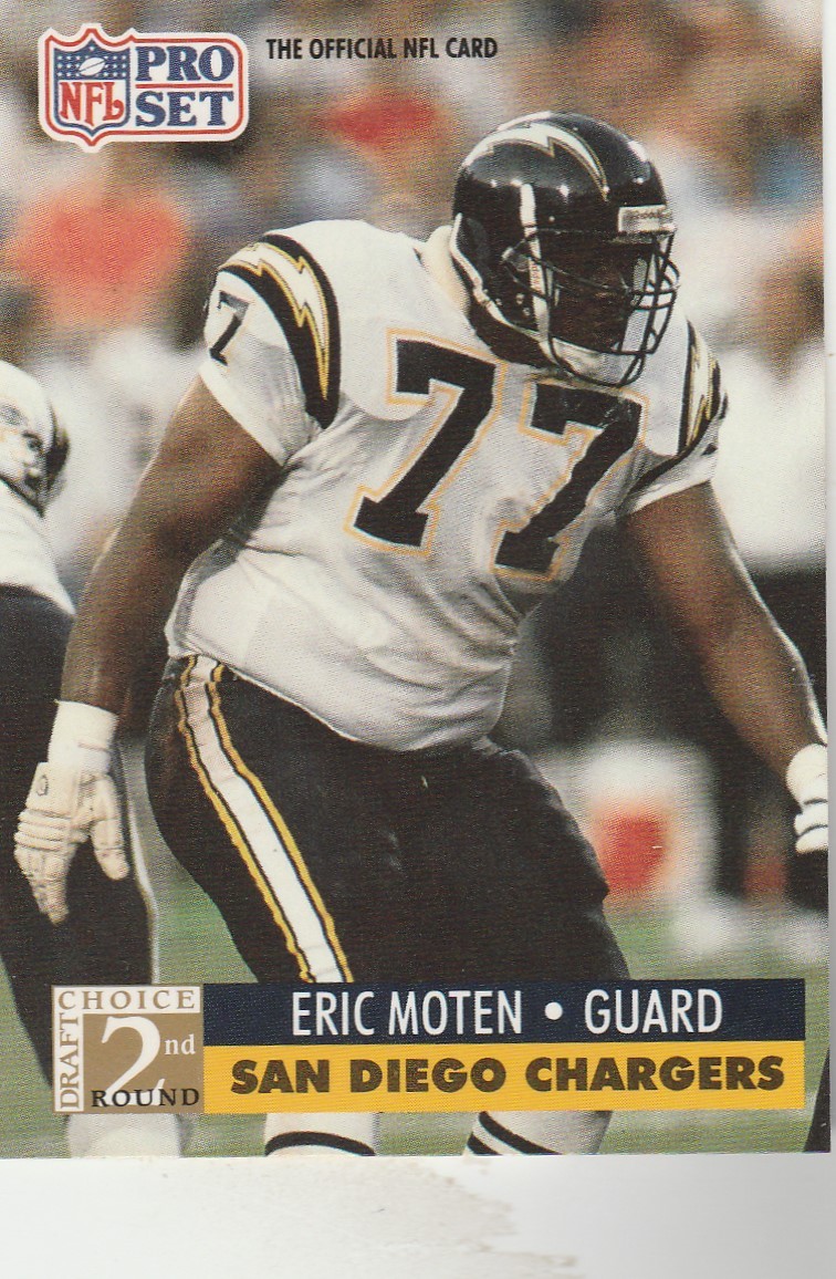 FREE SHIPPING-MINT-1991 Pro Set #776 Eric Moten CHARGERS | eBay