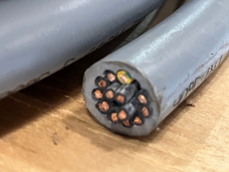 SAB 2041815 Multi-Conductor Cable 18 AWG 15C Gray PVC Copper 175' FT | eBay