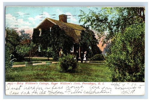 C. 1905 Betsy William's Cottage Roger Williams Park Providence Postcard ...