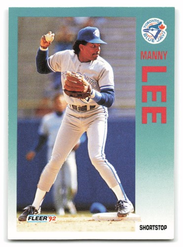 Manny Lee 1992 Fleer BASEBALL #333 Toronto Blue Jays | eBay