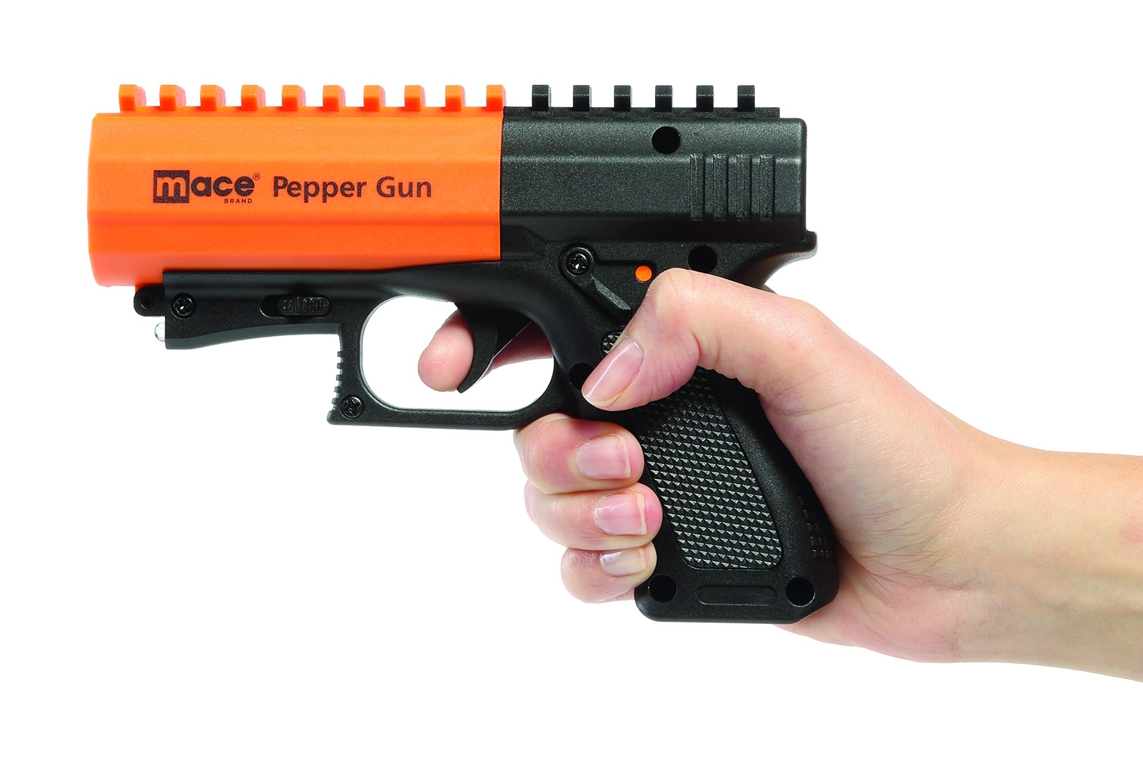 MACE Pepper Spray Gun 2.0 with Strobe LED and Integrated Picatinny rail ...