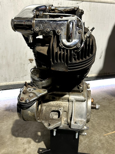 1937 EL Knucklehead Motor Cylinder Heads Timer Matching #'s Wolfe | eBay